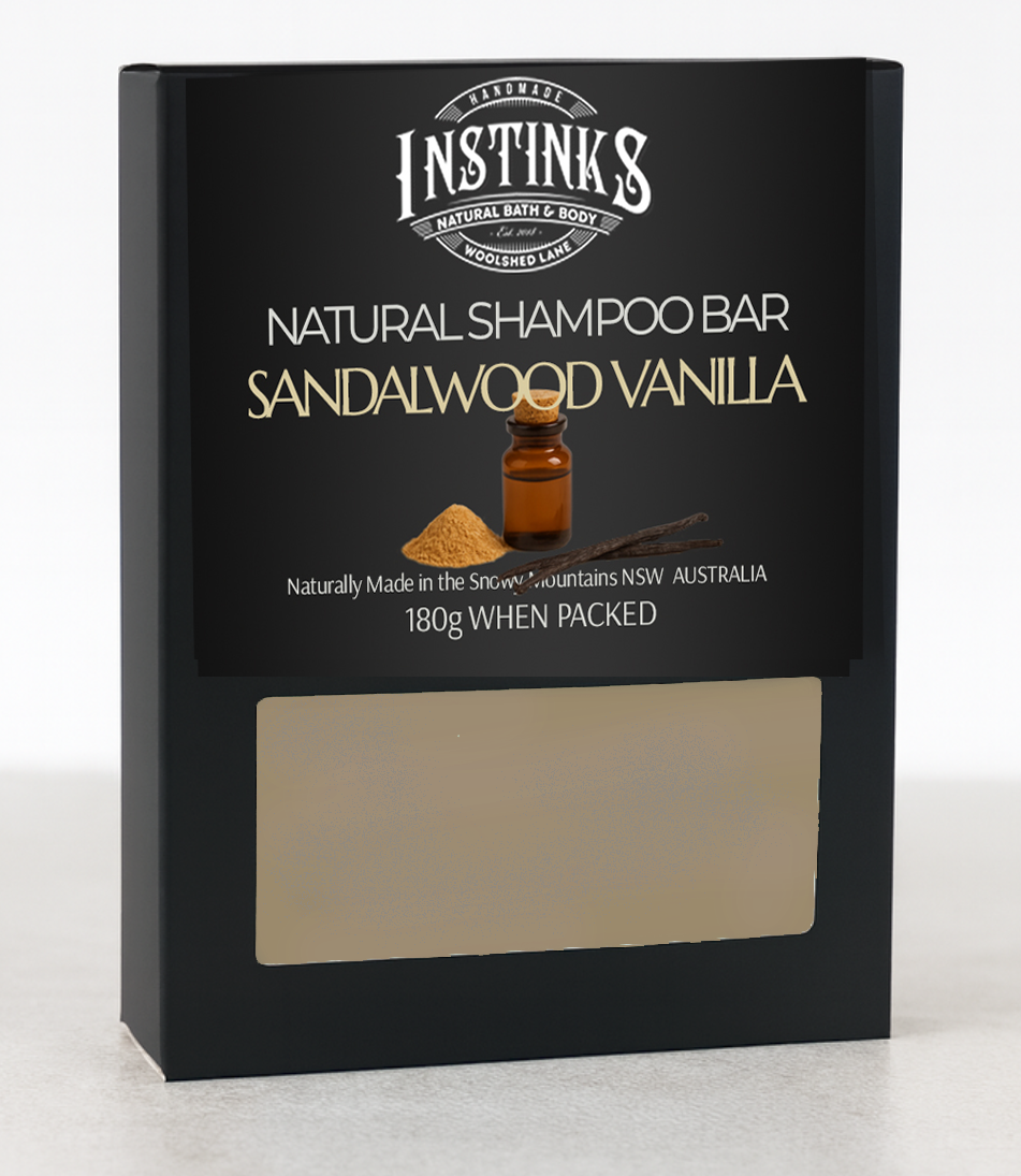 Sandalwood Vanilla Shampoo Bar – Instinks